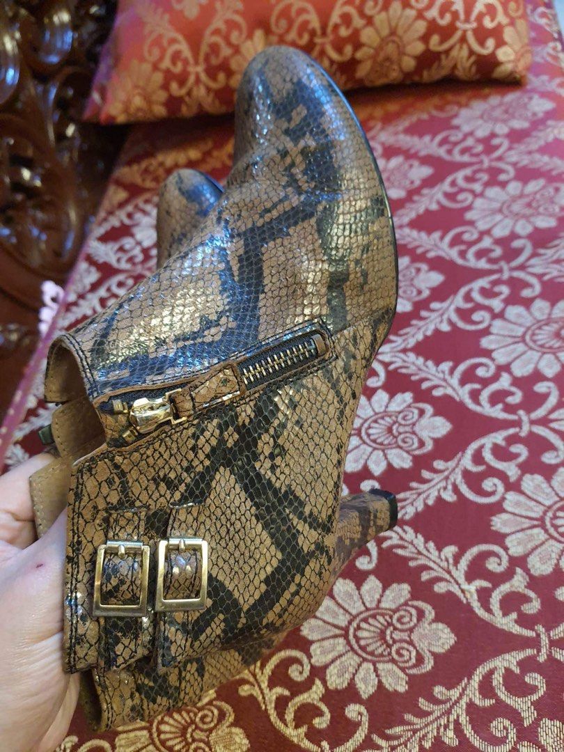 Esquire Snake Skin Ankle Boots, Women's Fashion, Footwear, Boots on ...