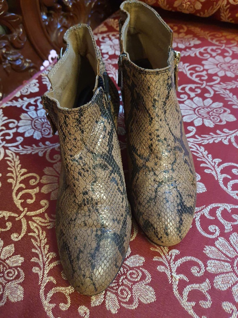 Esquire Snake Skin Ankle Boots, Women's Fashion, Footwear, Boots on ...