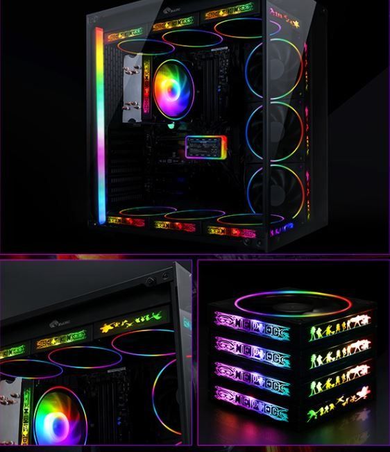 Fancy Desktop PC computer case casing fans LED, Computers & Tech, Parts ...