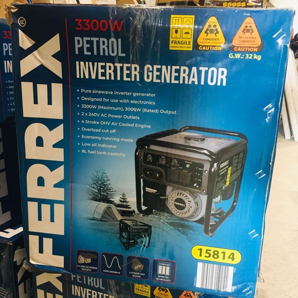Ferrex 3300W Inverter Generator, Furniture & Home Living, Home ...