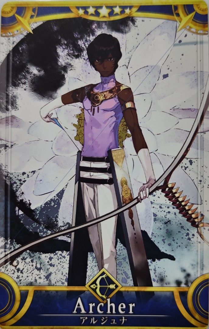 Fgo Arjuna Archer card (Fate Grand Order Arcade), Hobbies & Toys ...
