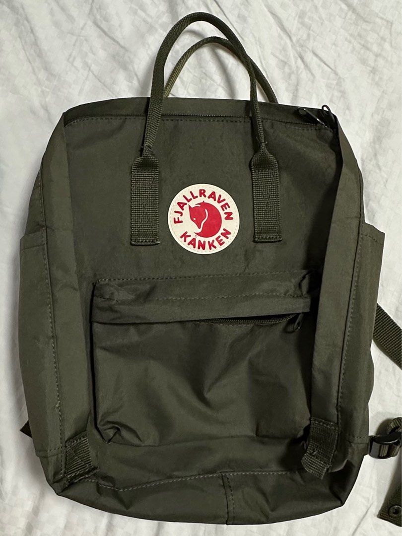 Fjallraven kanken forest green backpack, Women's Fashion, Bags ...