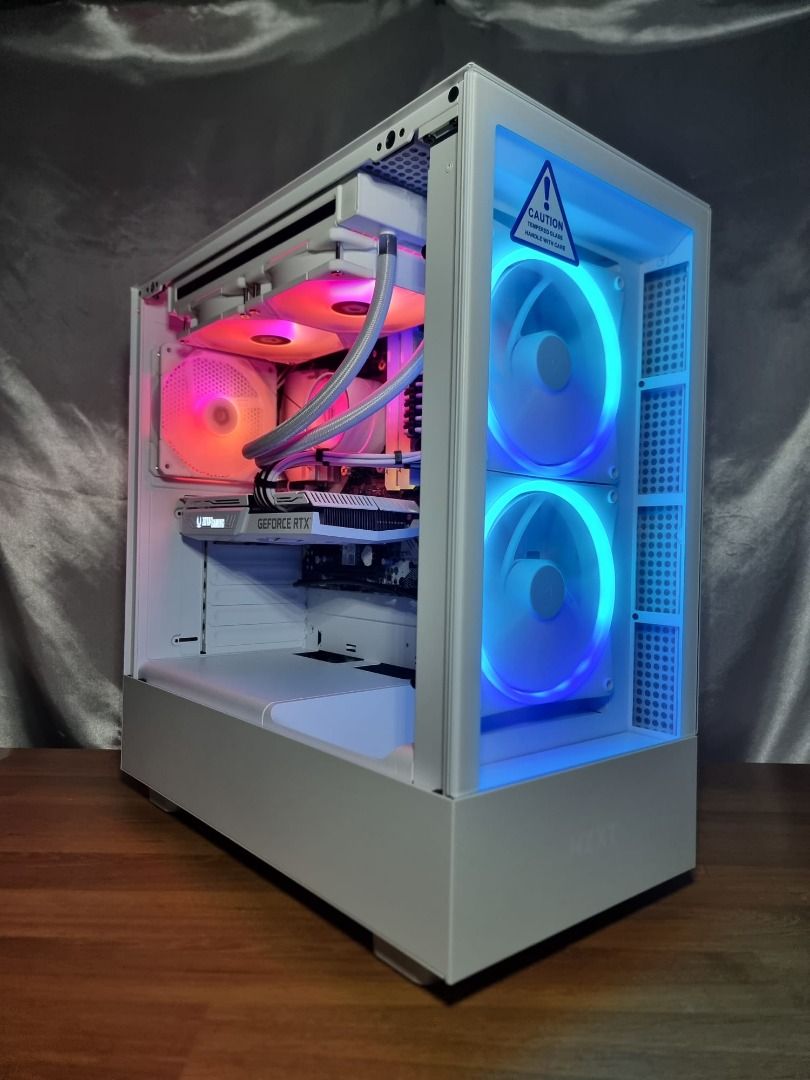 [FREE DELIVERY] NZXT H5 ELITE WHITE + RYZEN 5 5600 + B550M ASROCK AC ...