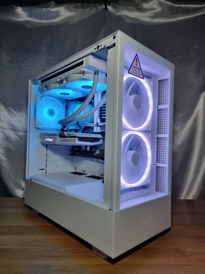 [FREE DELIVERY] NZXT H5 ELITE WHITE + RYZEN 5 5600 + B550M ASROCK AC ...