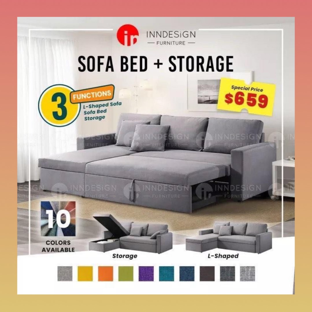Free delivery sofa bed free installation, Furniture & Home Living ...