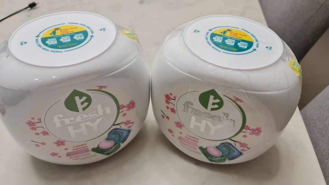 Fresh HY 4in1 Laundry Capsules, Furniture & Home Living, Cleaning ...