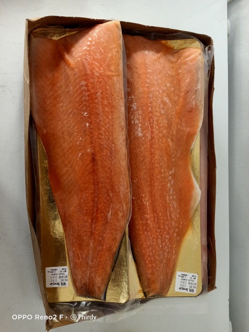 FROZEN SALMON FILLET SKIN ON, Food & Drinks, Chilled & Frozen Food on ...