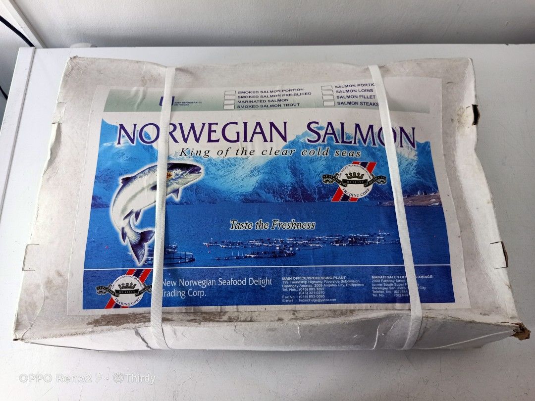 FROZEN SALMON FILLET SKIN ON, Food & Drinks, Chilled & Frozen Food on ...
