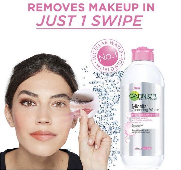 Garnier Skin Naturals Micellar Cleansing Water (For Sensitive Skin) 50ml, Beauty & Personal Care ...