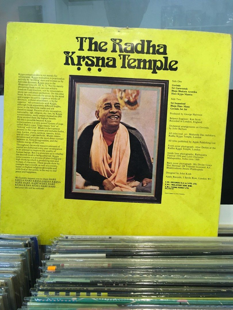 George Harrison/The Radha Krsna Temple - The Radha Krsna Temple lp ...