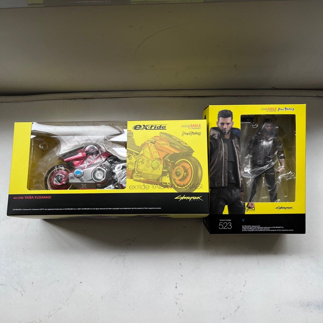 GSC Figma Cyberpunk 2077 - V and Yaiba Kusanagi (Figma 523 + Ex: Ride) As a Set, Hobbies & Toys ...