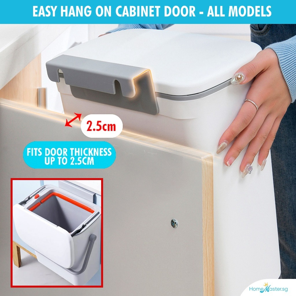 Hanging Dustbin with Cover*With or w/o Inner Bin with Handle, Furniture ...