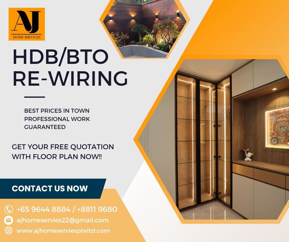 HDB / BTO Electrical Contractor, Home Services, Renovations, Lighting ...