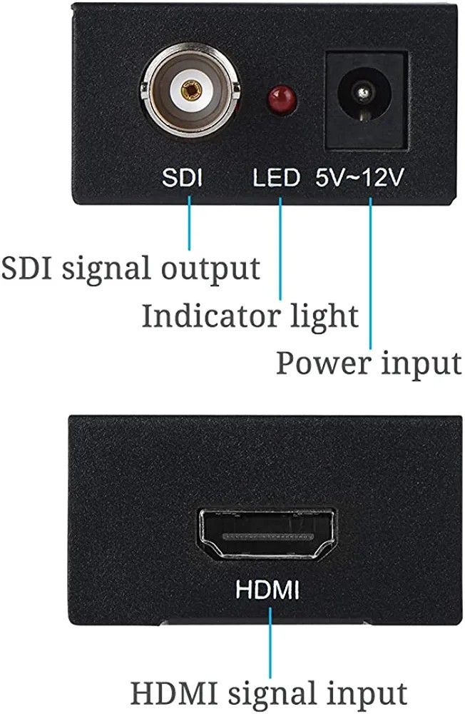 HDMI to SDI Converter, HDMI to SD-SDI HD-SDI 3G-SDI Audio Video Adapter ...