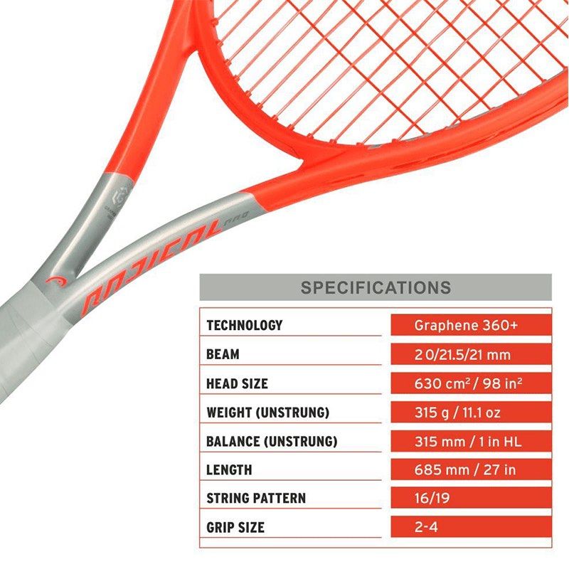 Head Graphene 360+ Radical Pro L3, Sports Equipment, Sports & Games ...