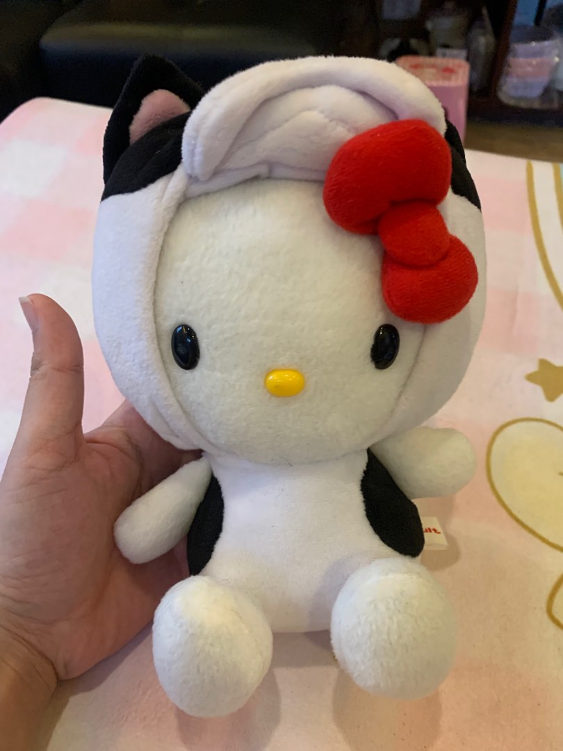 Hello Kitty x Yakult Cow Plush, Hobbies & Toys, Toys & Games on Carousell