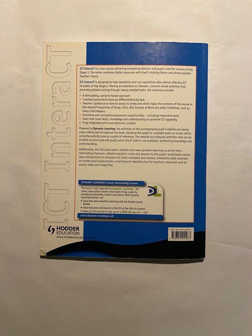 Hodder ICT Interact for Key Stage 3, Hobbies & Toys, Books & Magazines ...
