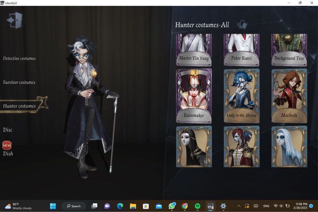 IDV Asia D.M. Skin & event limited skins identity v account android ...