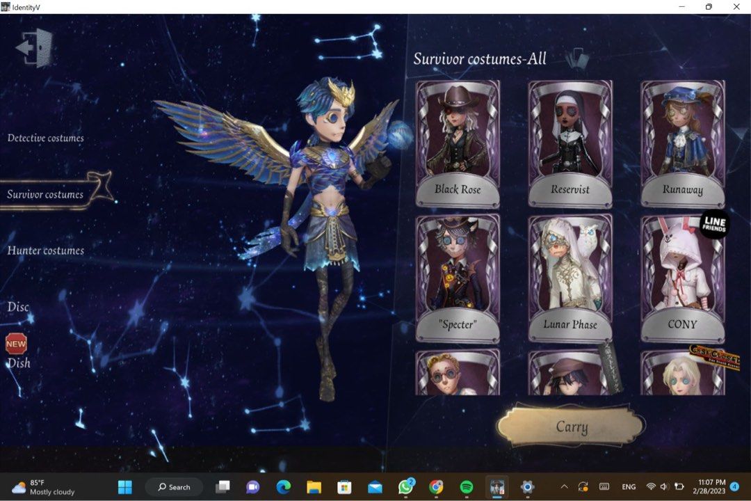 IDV Asia D.M. Skin & event limited skins identity v account android asia, Video Gaming, Gaming ...