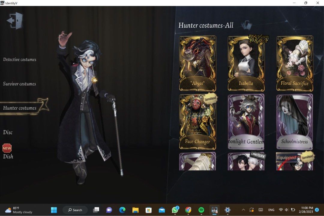 IDV Asia D.M. Skin & event limited skins identity v account android ...