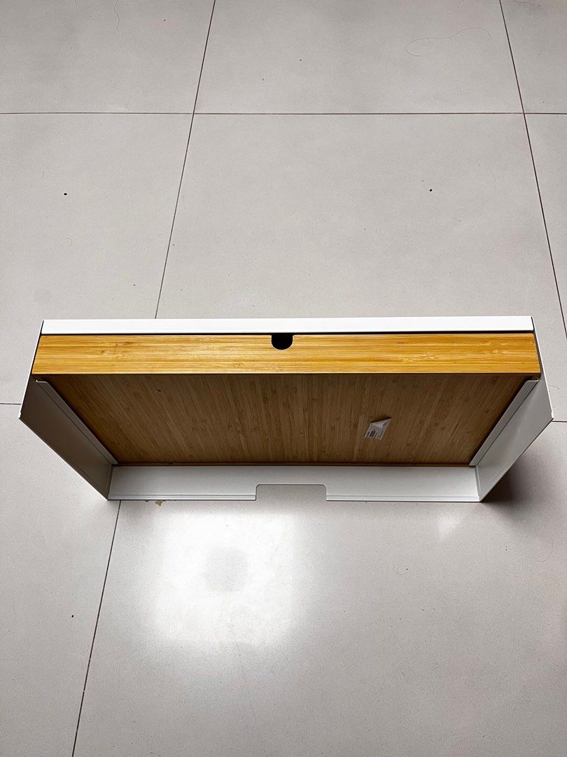 IKEA ELLOVEN Monitor stand with drawer, white, Computers & Tech, Parts ...