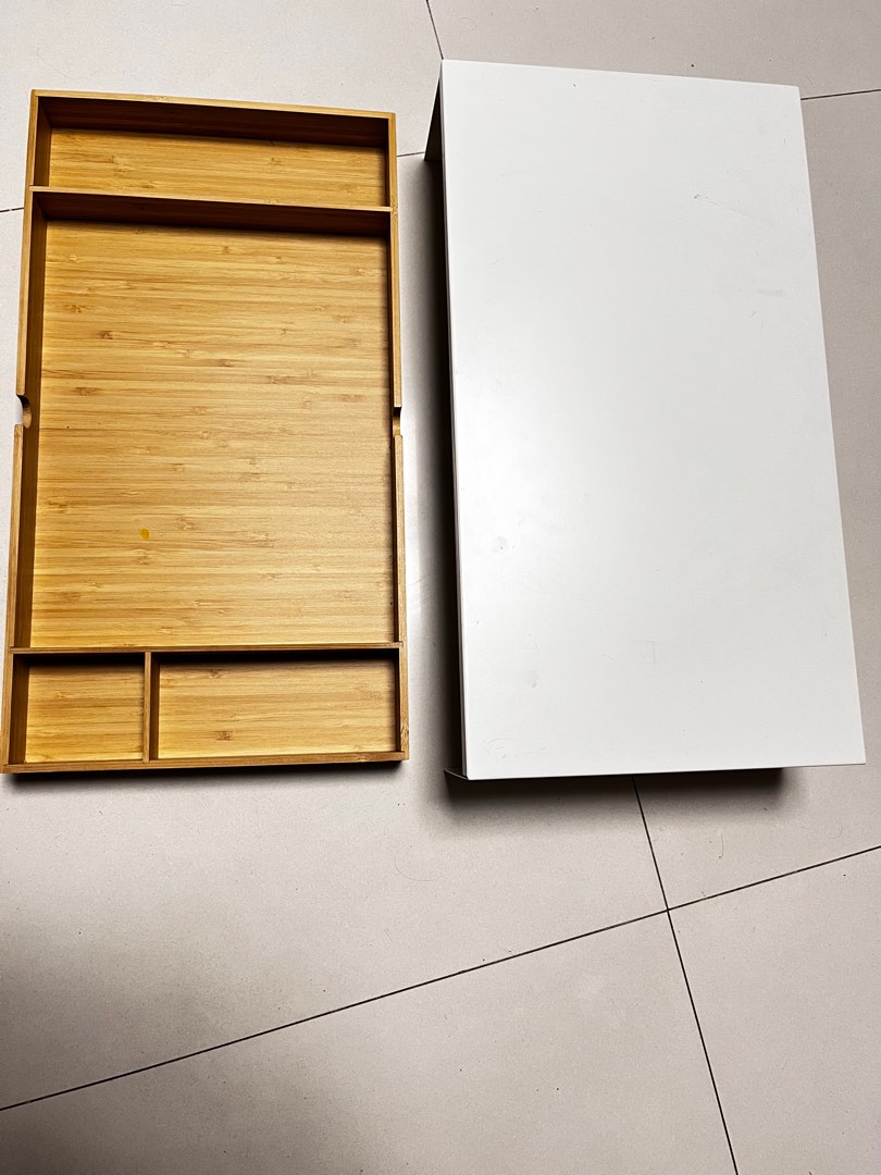 IKEA ELLOVEN Monitor stand with drawer, white, Computers & Tech, Parts ...
