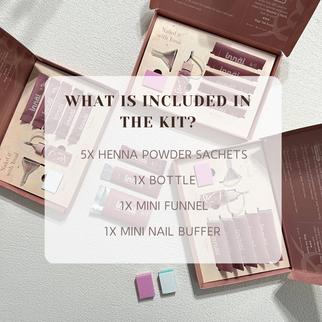 Inai Nunha Powder Kit By Neelofa, Beauty & Personal Care, Hands & Nails ...