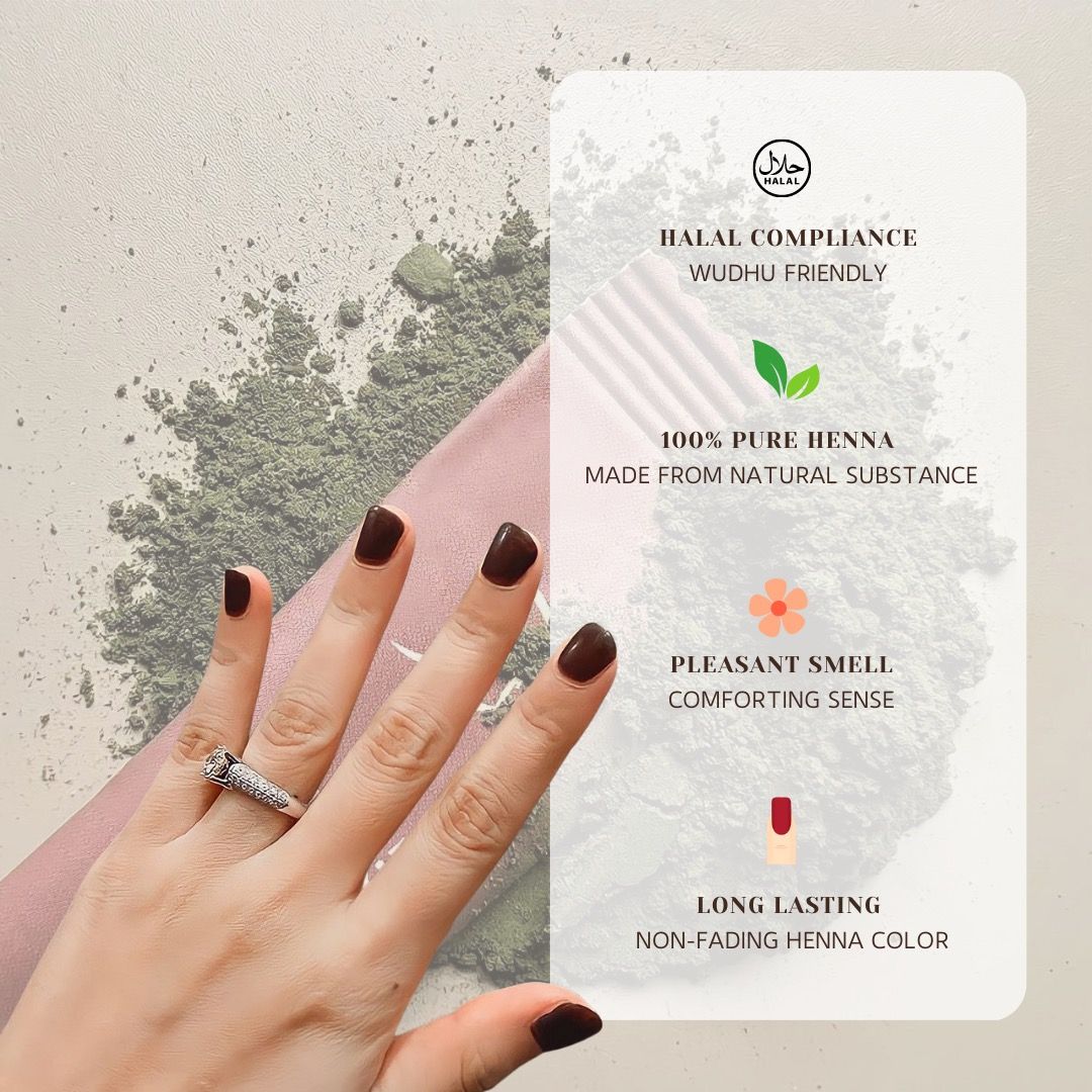 Inai Nunha Powder Kit By Neelofa, Beauty & Personal Care, Hands & Nails ...