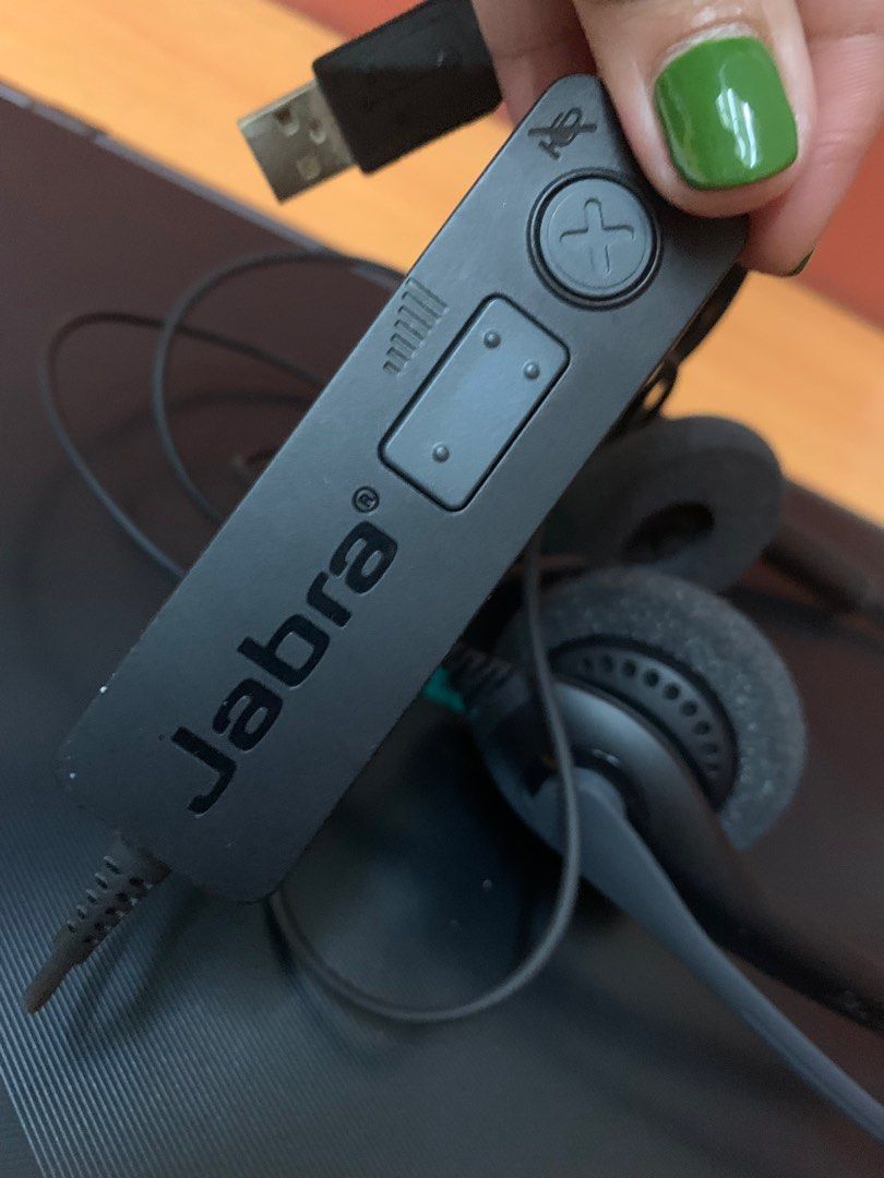 Jabra Biz Headset With Microphone Fixed Audio Headphones Headsets On Carousell