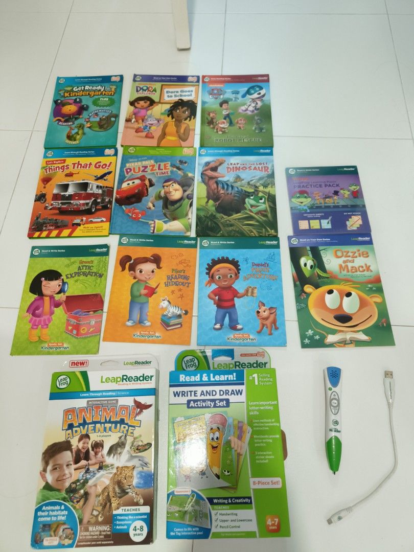 Leapfrog leapreader leap reader set, Hobbies & Toys, Books & Magazines ...