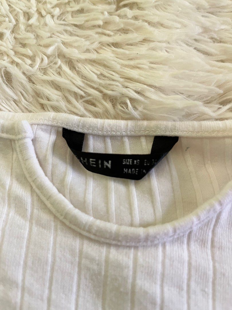 Legit white shein top, Women's Fashion, Tops, Sleeveless on Carousell