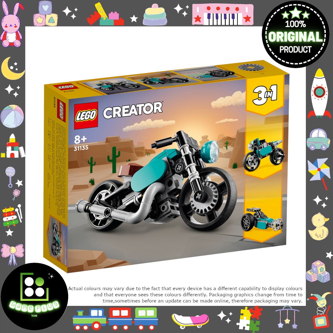 LEGO Creator 31135 Vintage Motorcycle, Hobbies & Toys, Toys & Games on ...