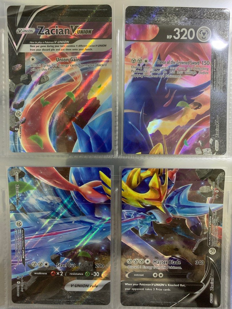 [LIMITED] Zacian V Union - Pokemon TCG Promo Clearance , Hobbies & Toys, Toys & Games on Carousell