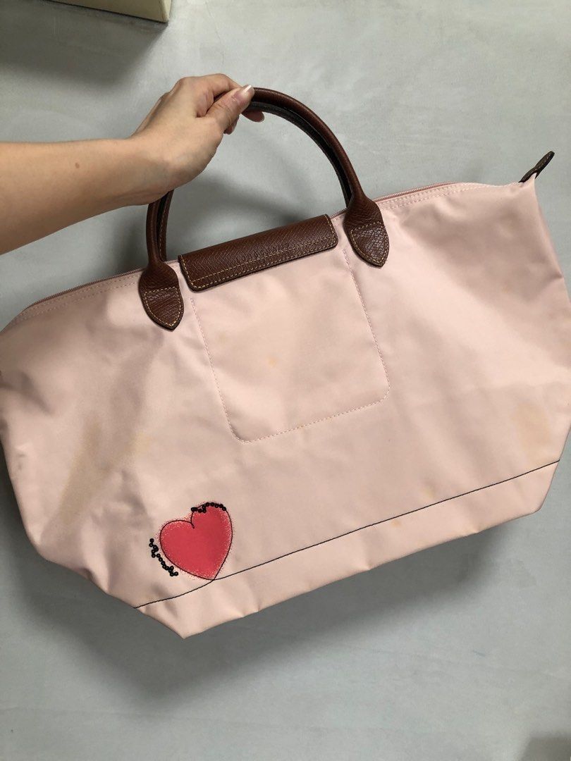 Longchamp limited edition le pliage light pink, Luxury, Bags & Wallets ...
