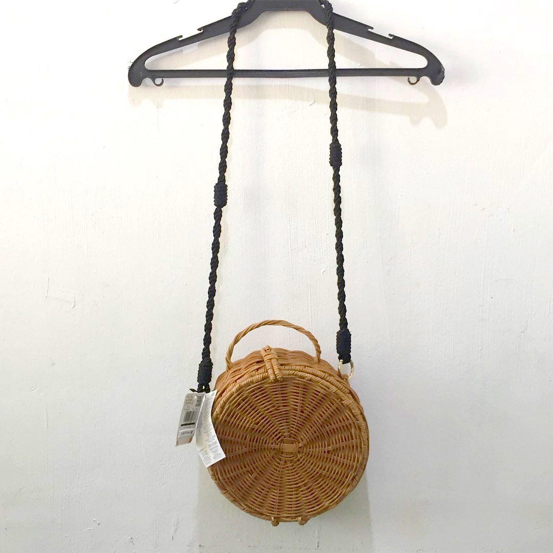 Mango Rattan Bag, Women's Fashion, Bags & Wallets, Beach Bags on Carousell