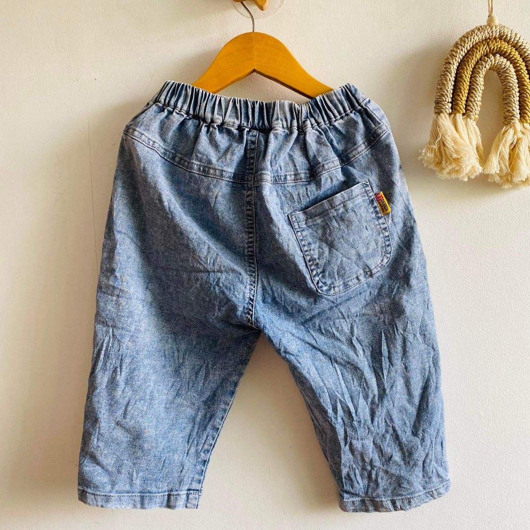 Maong short, Babies & Kids, Babies & Kids Fashion on Carousell
