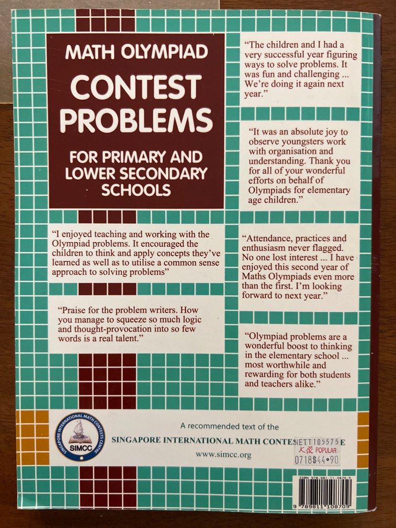 Math Olympiad Contest Problems for primary and lower secondary schools ...