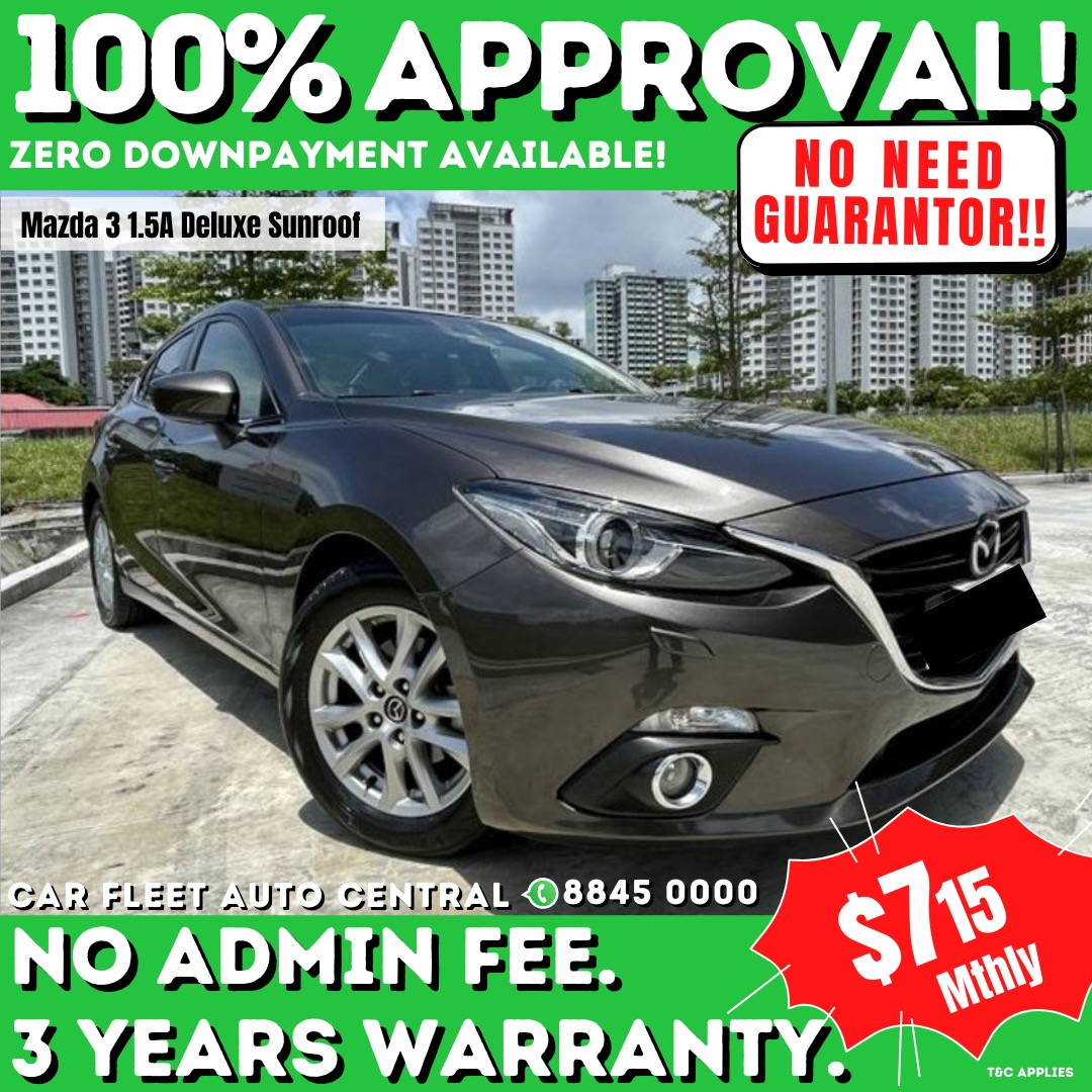 Mazda 3 1.5 Deluxe Sunroof Auto, Cars, Used Cars on Carousell