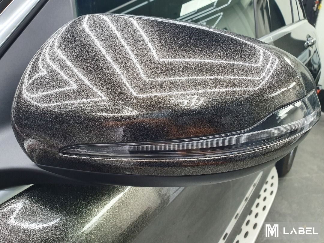 Mercedes Benz GLC 300 Full Vinyl Wrap - Sparkling Diamond Grey, Car ...