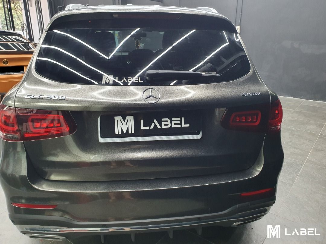 Mercedes Benz GLC 300 Full Vinyl Wrap - Sparkling Diamond Grey, Car ...