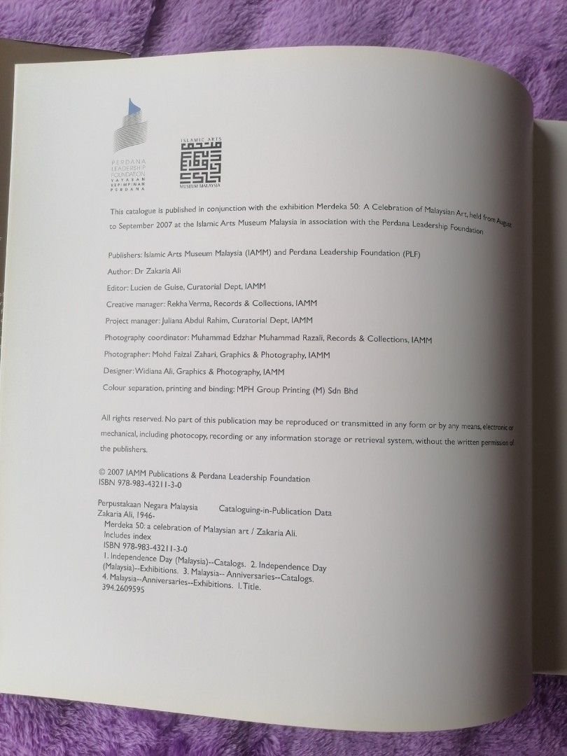 Merdeka 50 a celebration of malaysian art zakaria ali, Hobbies & Toys ...