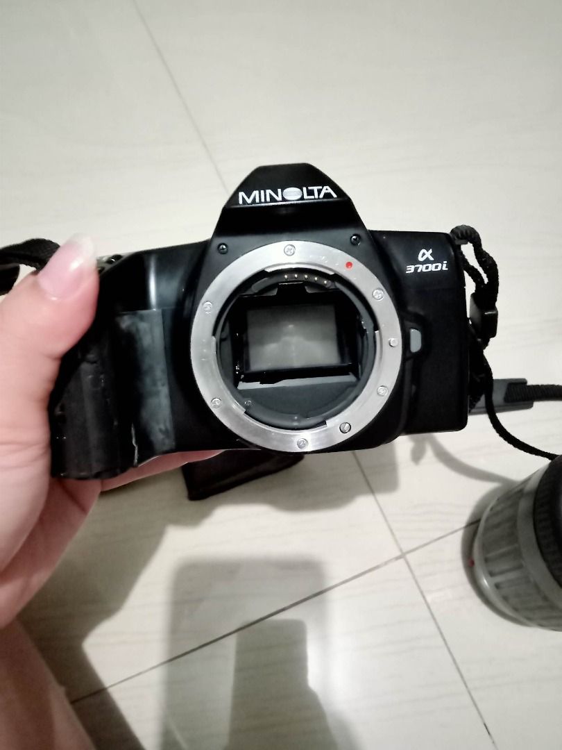 Minolta Alpha 3700i with 2 Tamron lenses, Photography, Cameras on Carousell