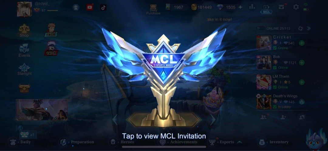 MLBB Rank Boost on Carousell