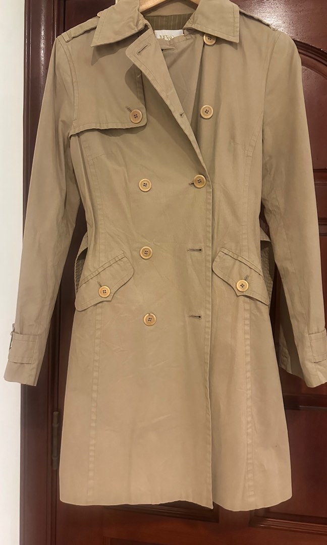 MNG Mango Trench Coat Medium Beige Double breasted, Women's Fashion ...