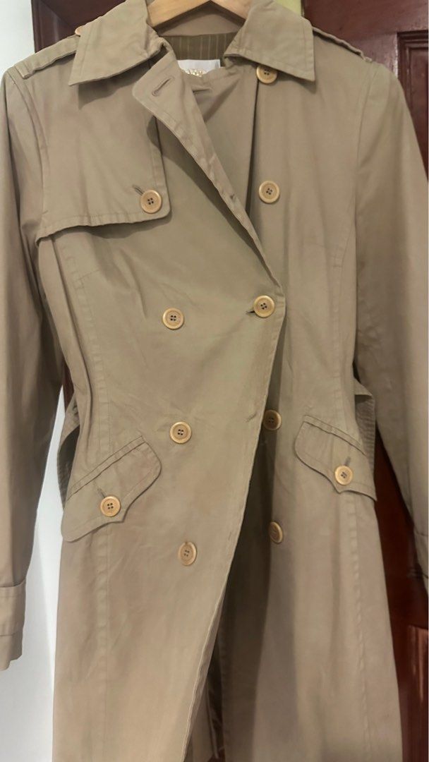 MNG Mango Trench Coat Medium Beige Double breasted, Women's Fashion ...