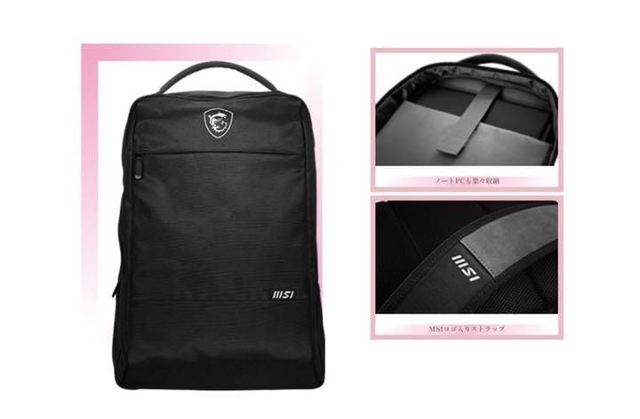 MSI 15.6 Inch Essential Laptop Backpack Bag, Men's Fashion, Bags ...