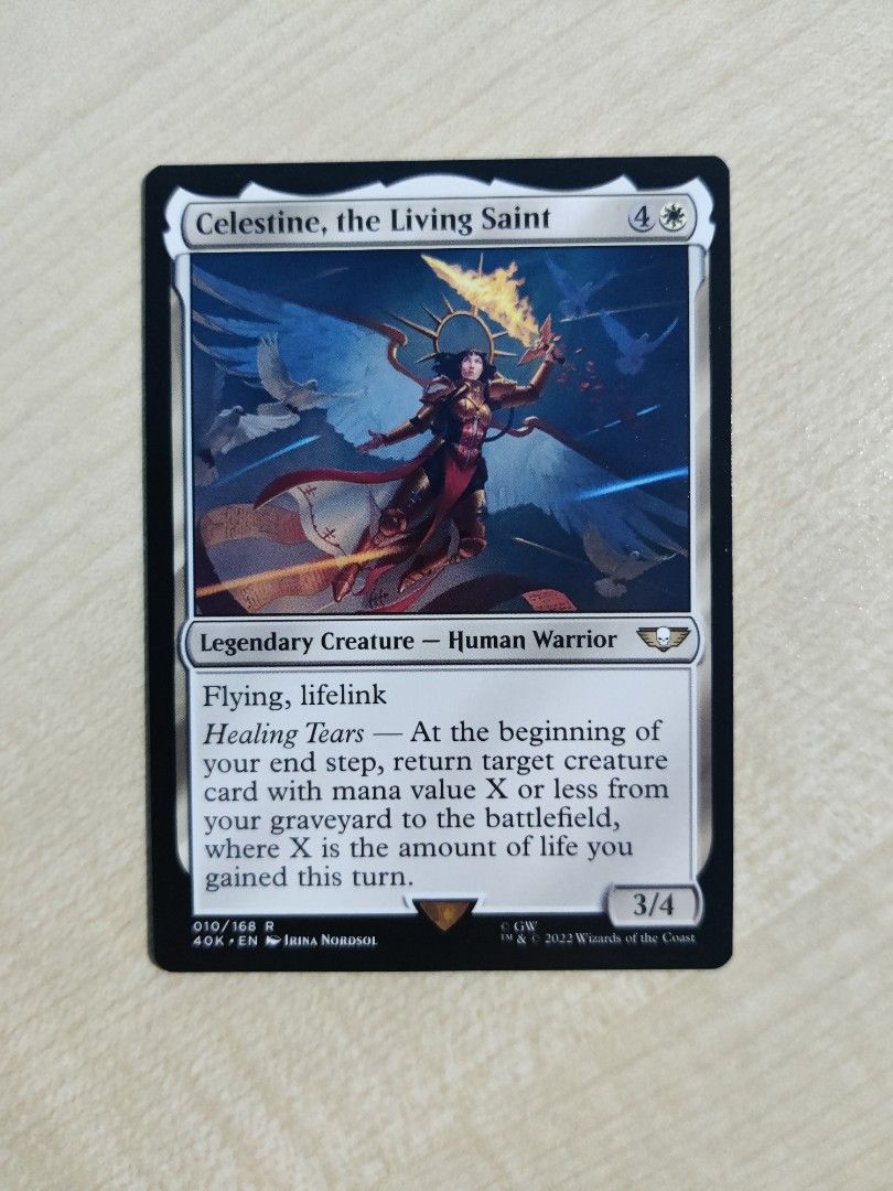 MTG Celestine, the Living Saint, Hobbies & Toys, Toys & Games on Carousell