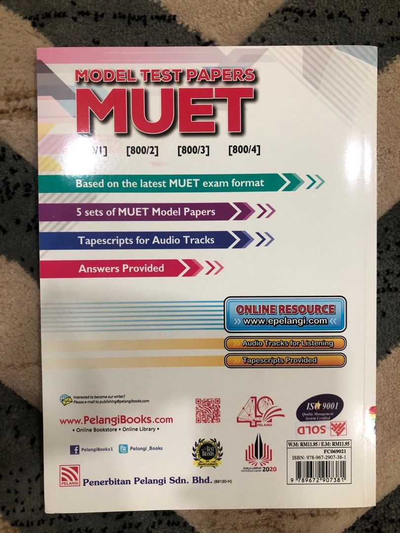 MUET Model Tesy Papers, Hobbies & Toys, Books & Magazines, Textbooks on ...