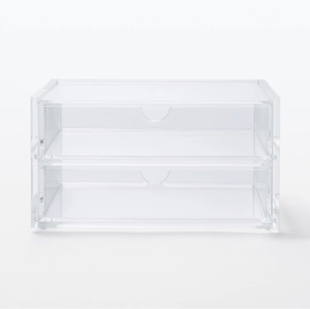 Muji acrylic organisers/storage, Women's Fashion, Jewelry & Organisers ...