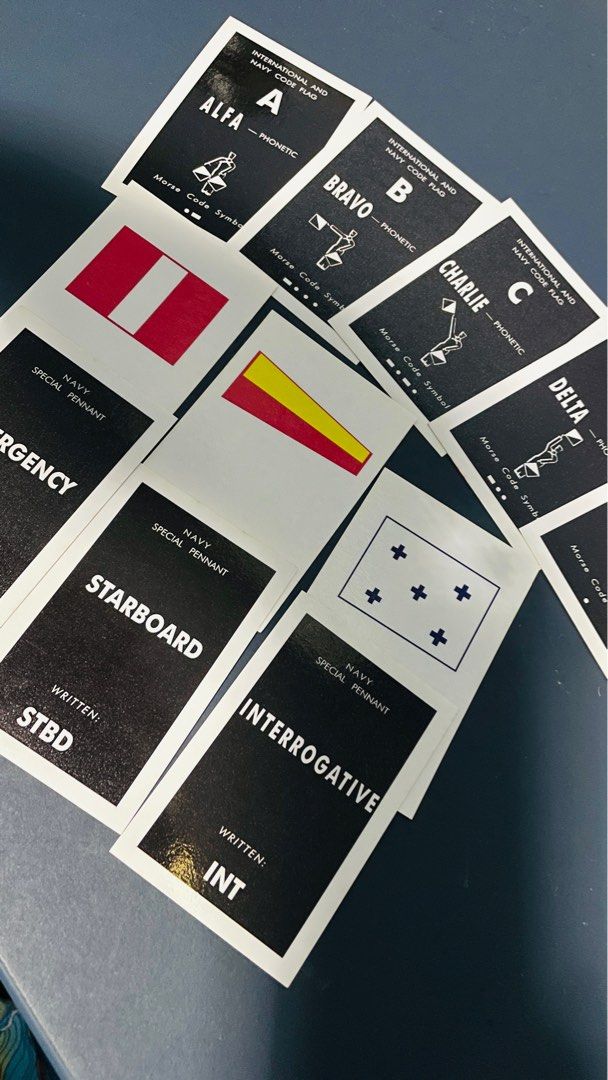 Navy International Signal Flags Flash Card Deck, Everything Else on ...